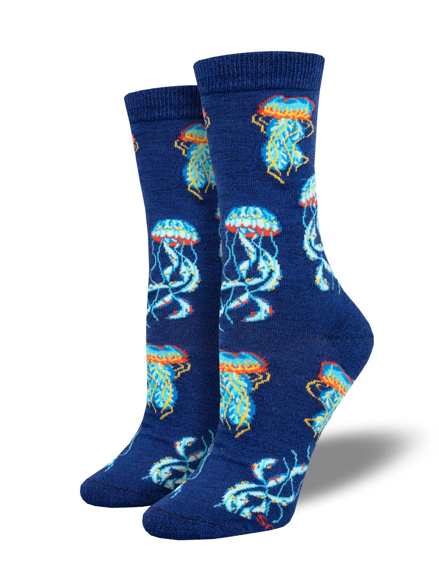 WOMEN'S BAMBOO "DEEP SEA JELLIES" SOCKS – Maritime Museum of BC