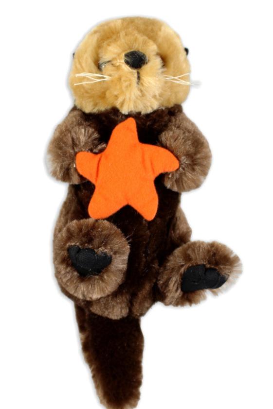 Stuffed Otter with Sea Star - Large – Maritime Museum of BC